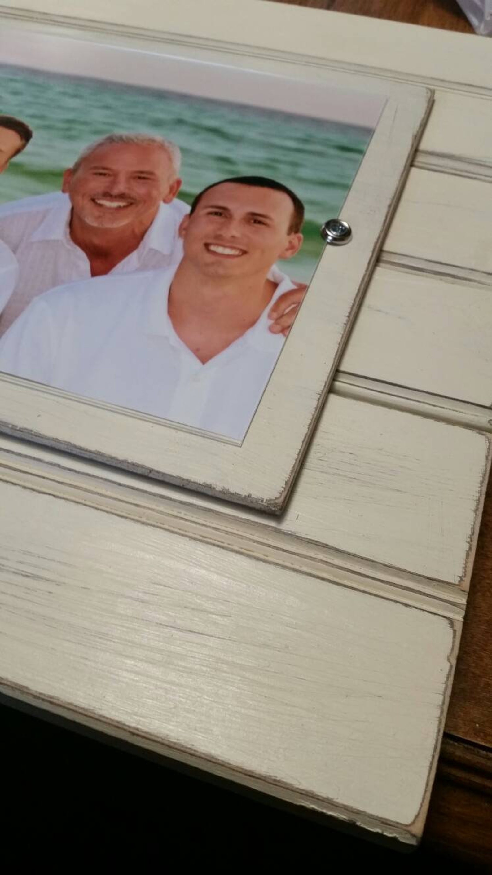 Handmade Beadboard Picture Frame to hold 8x10 photo. Painted | Etsy