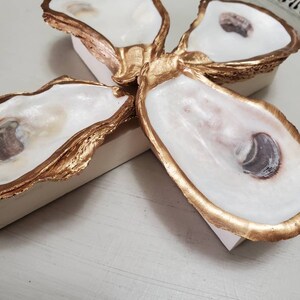 Oyster Shell Cross With Gold Gilding - Wall Decor - Gift - Etsy