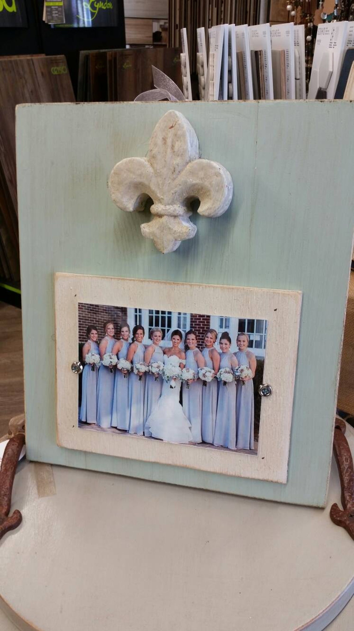 Handmade Painted Wood Picture Frame With Aged Finish With | Etsy