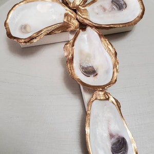 Oyster Shell Cross With Gold Gilding - Wall Decor - Gift - Etsy