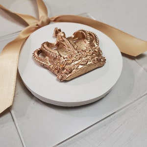 Hanging Intaglio Ornament on Acrylic - With Gold Scalloped Crown ...