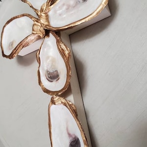 Oyster Shell Cross With Gold Gilding - Wall Decor - Gift - Etsy