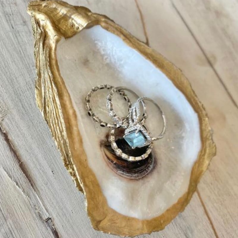 Oyster Jewelry Dish - Etsy