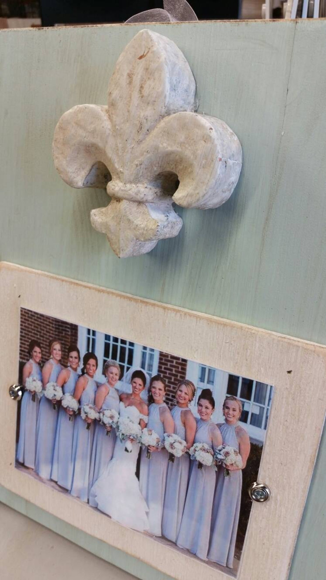 Handmade Painted Wood Picture Frame With Aged Finish With - Etsy