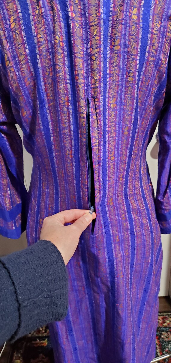 Royal purple Pakistani tunic - Gem