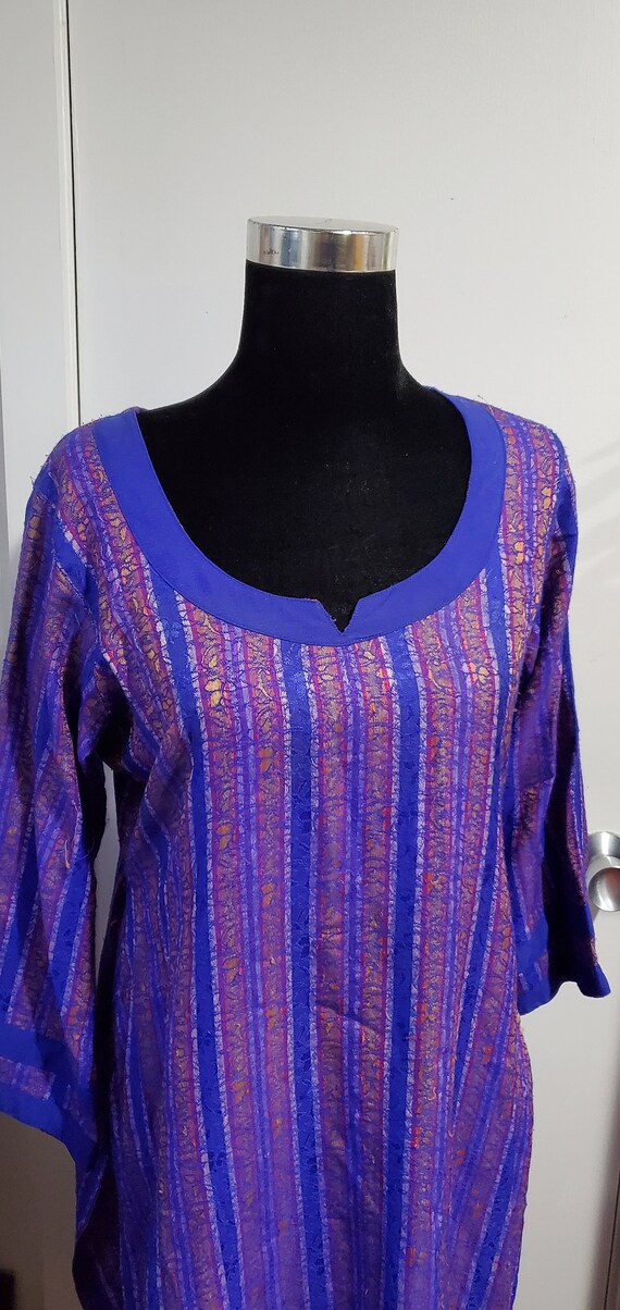 Royal purple Pakistani tunic - Gem