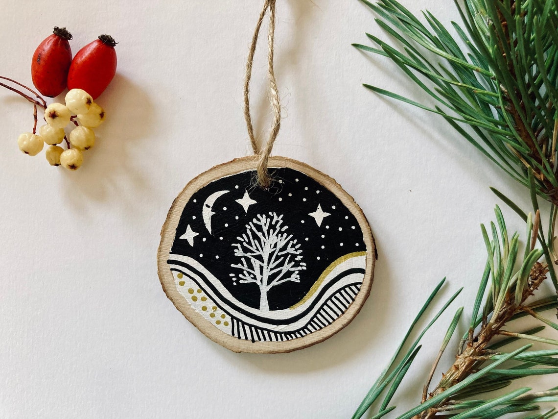 Sycamore Gap Hand Painted Christmas Tree Decoration - Etsy