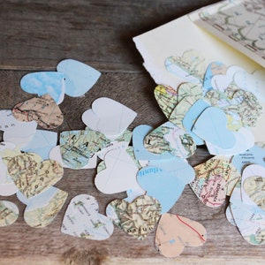 Confetti, Map Confetti, Table Scatters, Wedding Decorations, Atlas ...