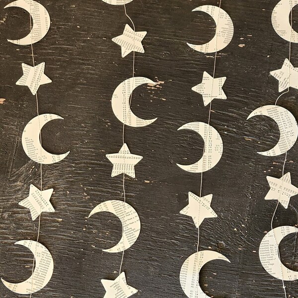 Moon Garland - Etsy