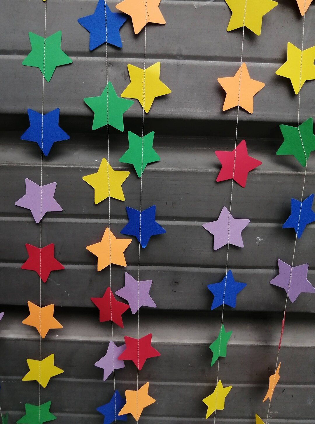 Rainbow Star Paper Garland Party Decoration, Birthday Party Decoration ...