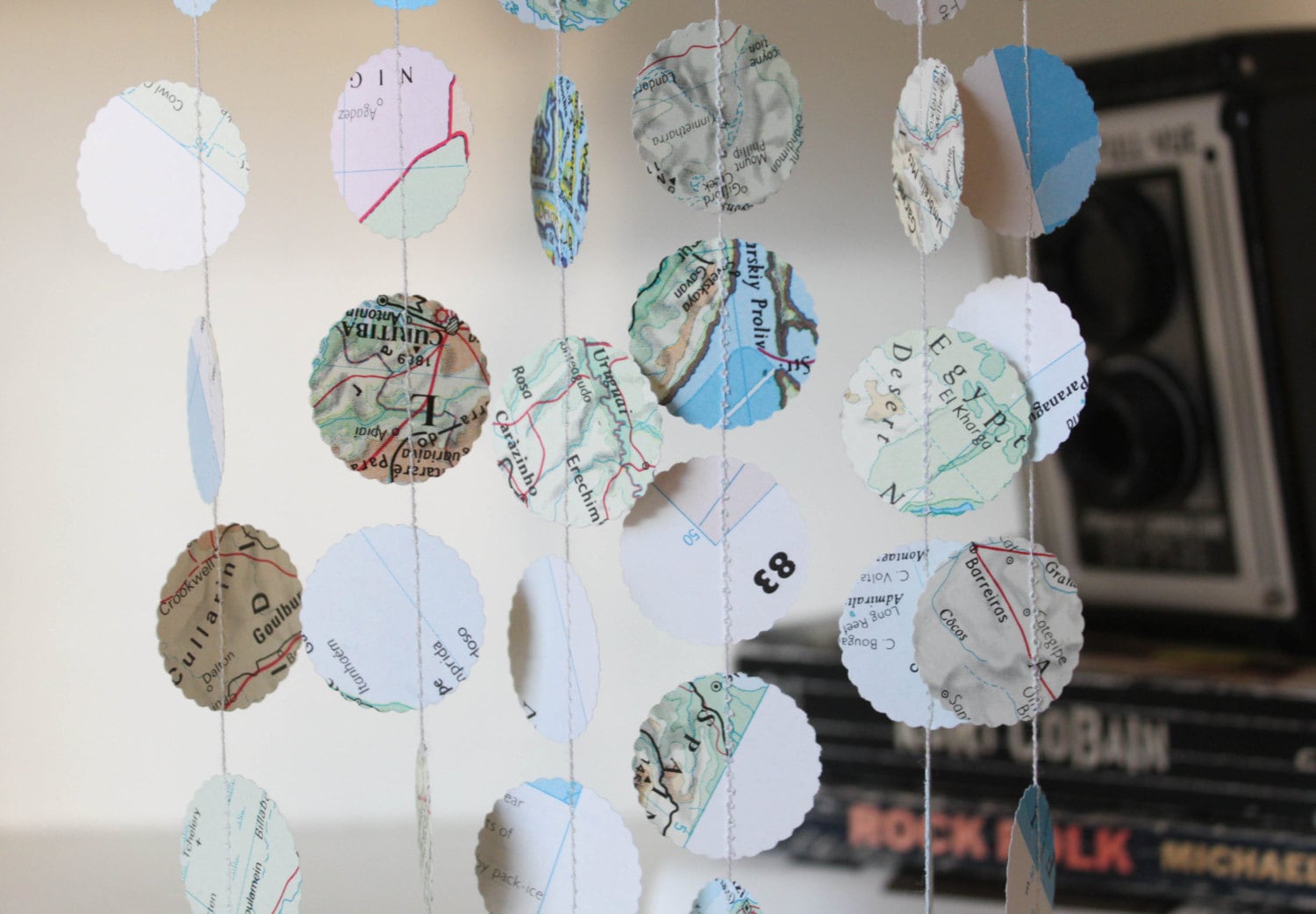 Map Garland Wedding Decoration Map Bunting Travel Themed - Etsy Canada
