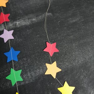 Rainbow Star Paper Garland Party Decoration, Birthday Party Decoration ...