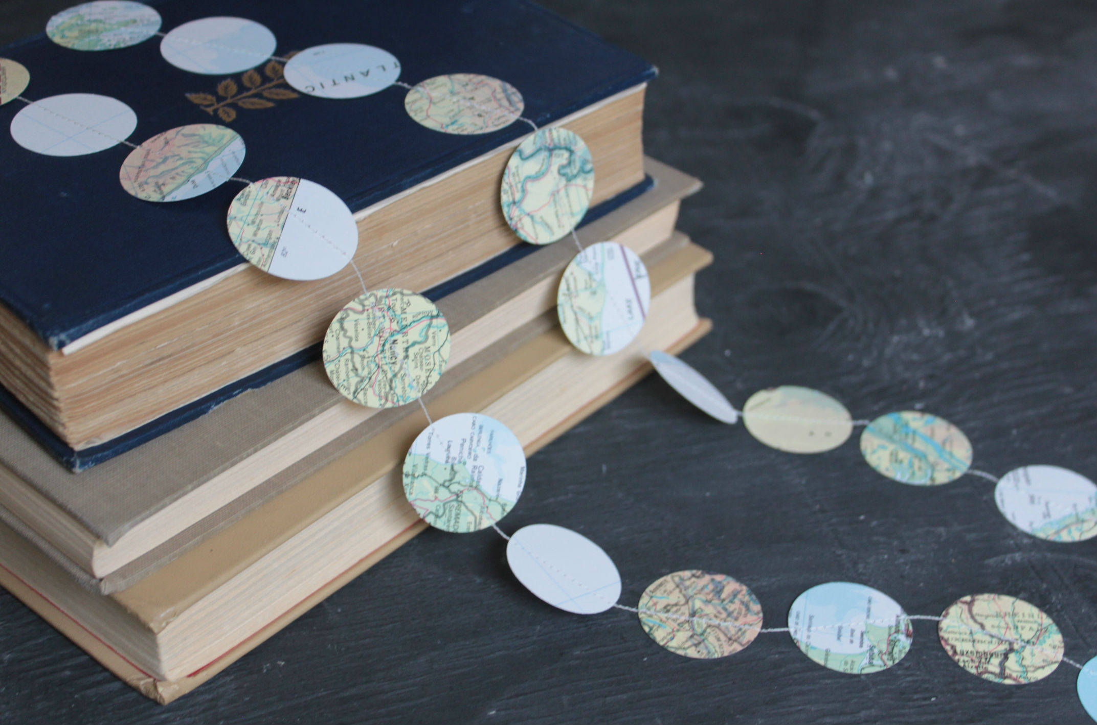 Map Garland Atlas Garland Map Bunting Travel Theme Map - Etsy Canada