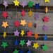 Rainbow Star Paper Garland Party Decoration Birthday Party - Etsy