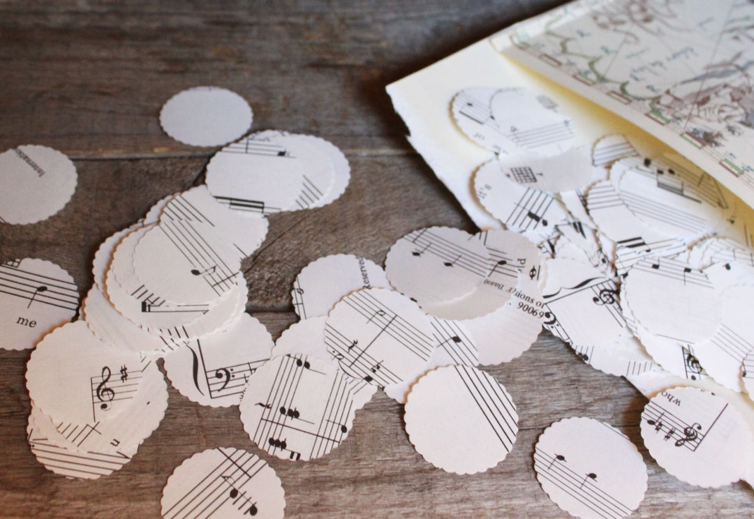 Music Sheet Confetti, Music Sheet Decorations, Wedding Decoration ...