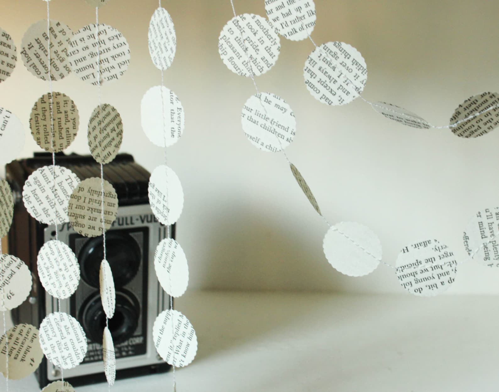 Paper Garland Book Page Party Decoration Wedding Garland - Etsy