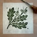 Any 2 Oak Leaf and Acorn Lino Print. - Etsy