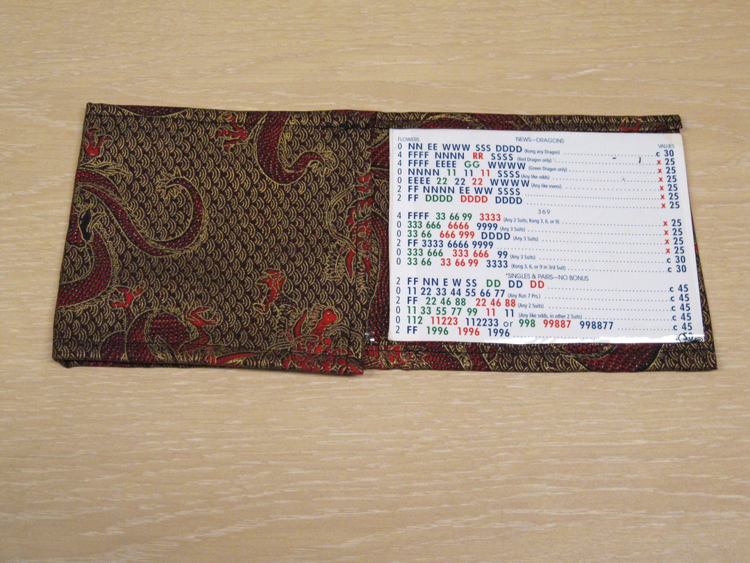 Mahjongg Card Cover for Regular Print Card - Etsy