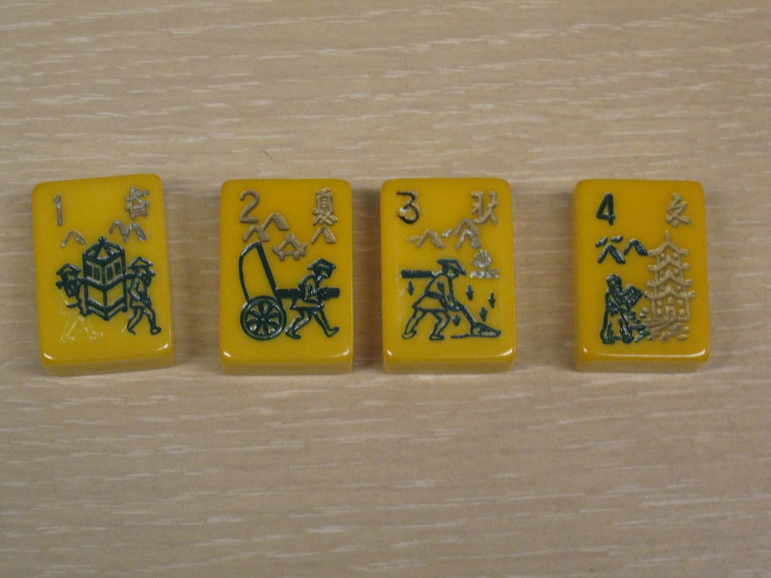 Bakelite Flower Mahjong Tile - Etsy
