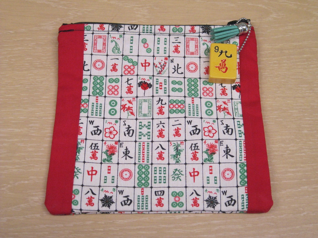 Mahjong Vintage Fabric Purse for Regular or Smaller Card - Etsy