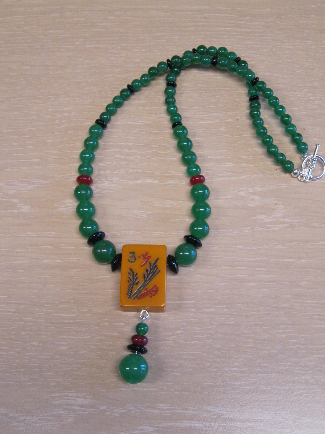Mahjong Necklace Pendant - Etsy