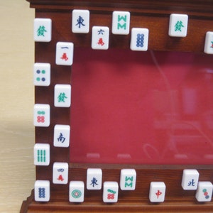 Mahjong Frame Using Mini Mahjong Tiles - Etsy