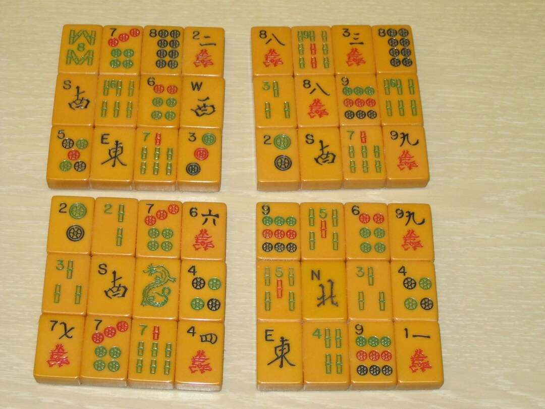 Mahjong Coasters Bakelte - Etsy