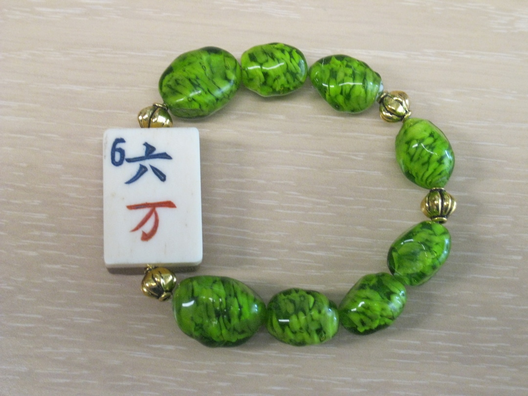 Mahjong Bracelet With Vintage Bone and Bamboo Tiles - Etsy
