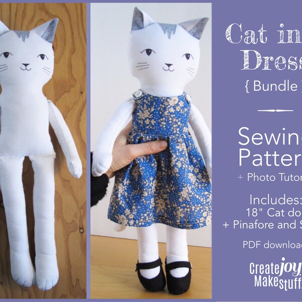 Handmade Cat Rag Doll - Etsy