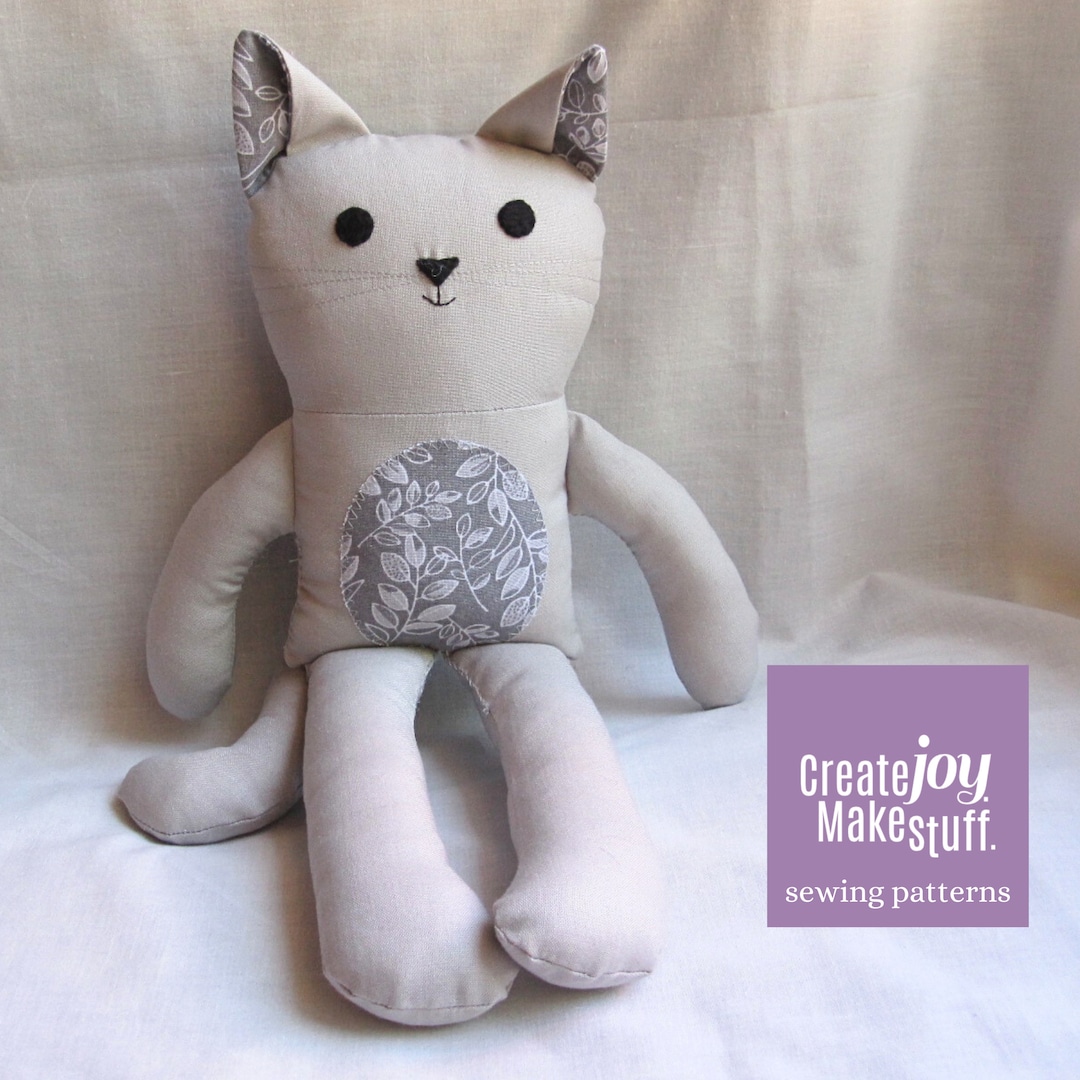 13" Cat Rag Doll Sewing Pattern (PDF Pattern) - Etsy