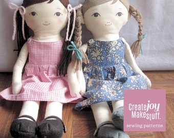 Easy Cloth Rag Doll PDF Pattern Kitty From the Country 18 Rag Doll ...
