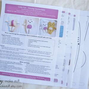 Make 3 Cats Sewing Pattern & Tutorial 3 Pattern Bundle Cat Doll Pattern Rag Doll Pattern - Etsy ...