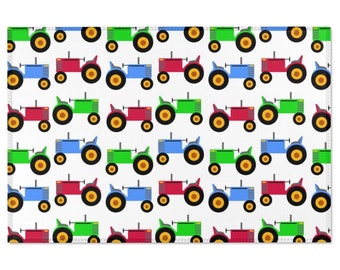 Kids Tractor Rug - Etsy