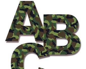 Camo alphabet | Etsy