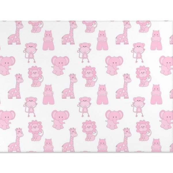 Pink Animal Rug - Etsy