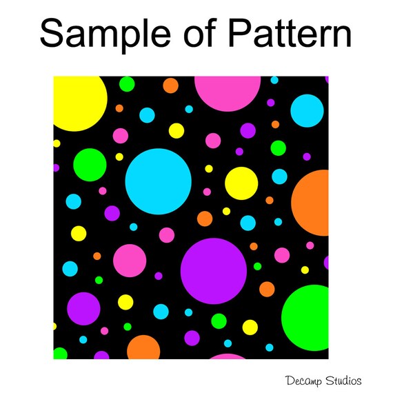 Neon Colored Polka Dots