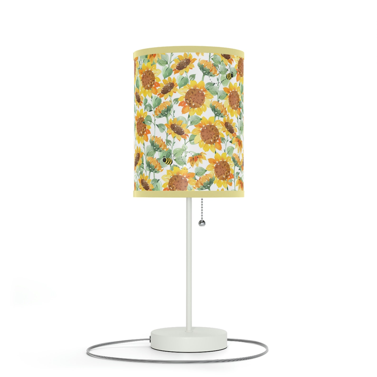 Watercolor Sunflower Floral Table Lamp Lampshade Nightlight - Etsy