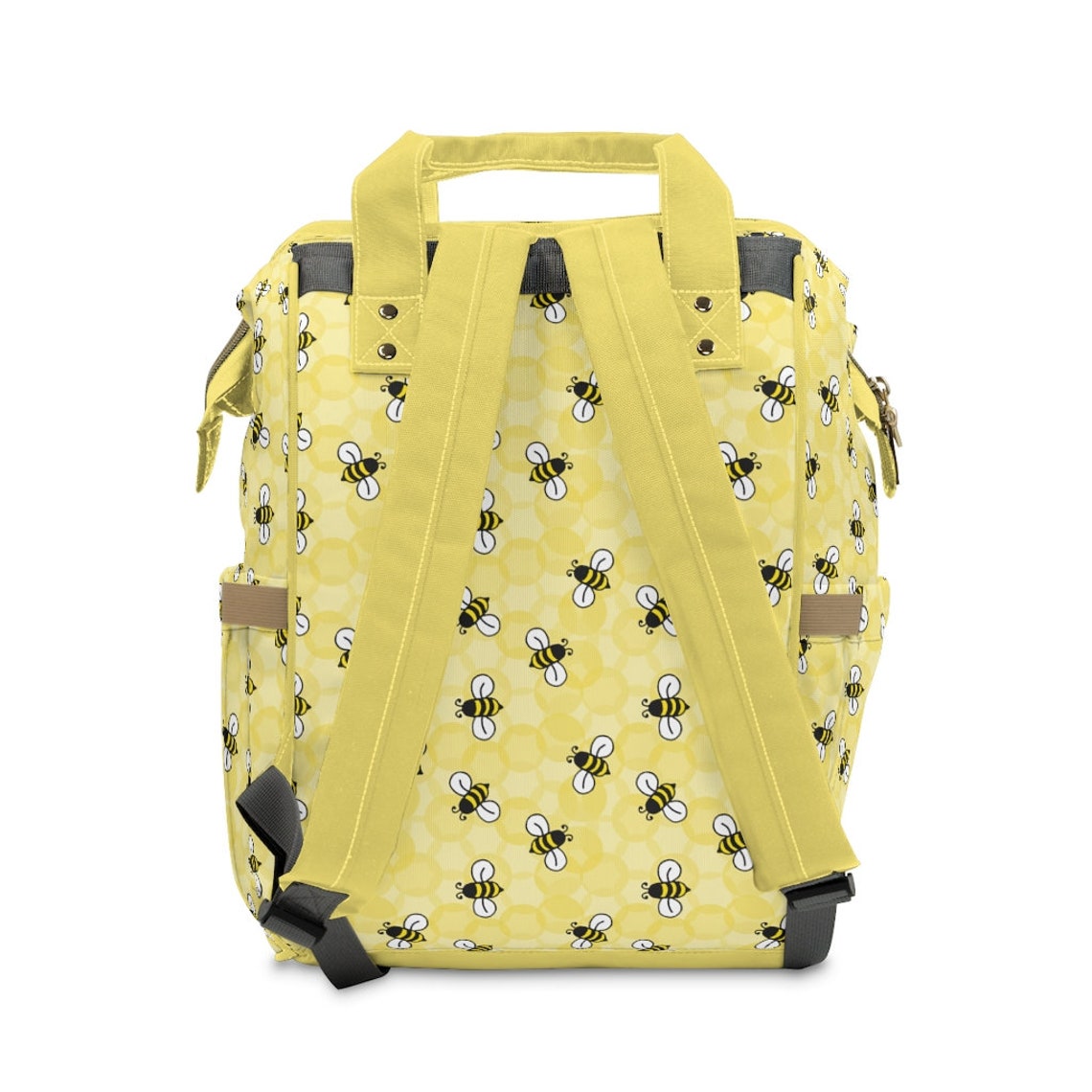 Yellow Honey Comb Bumble Bee Baby Girl Diaper Bottle Backpack - Etsy