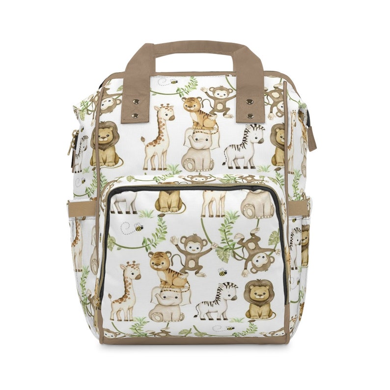 Safari Animals Baby Girl Boy Diaper Backpack Bottle Bag - Etsy
