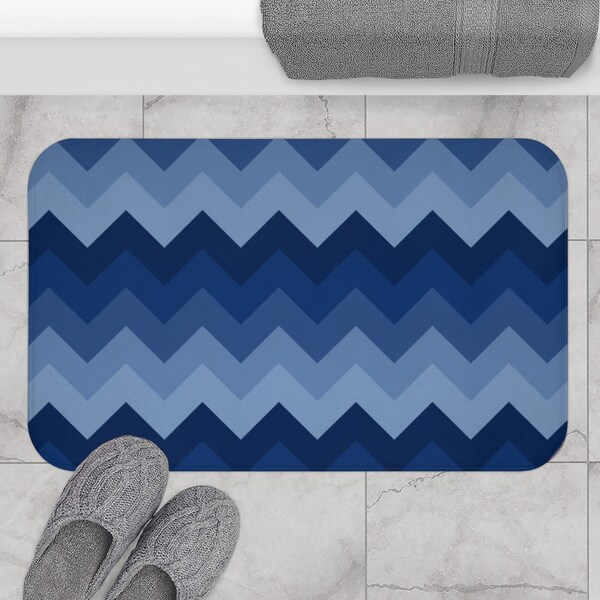 Navy Blue Chevron - Etsy