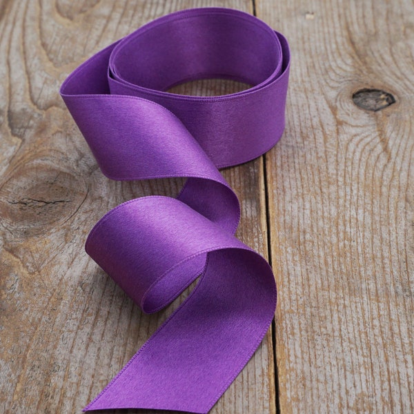 Purple Satin Ribbon - Etsy