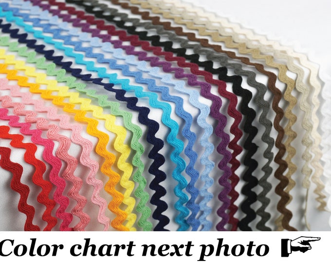32 Yards of Jumbo Ric Rac, 5/8ths Inch, 8 Colors, 4 Yds. of Each - Etsy