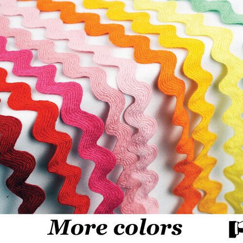 1/2 Inch POLYESTER Rick Rack 13mm by the Yard 22 Colors - Etsy