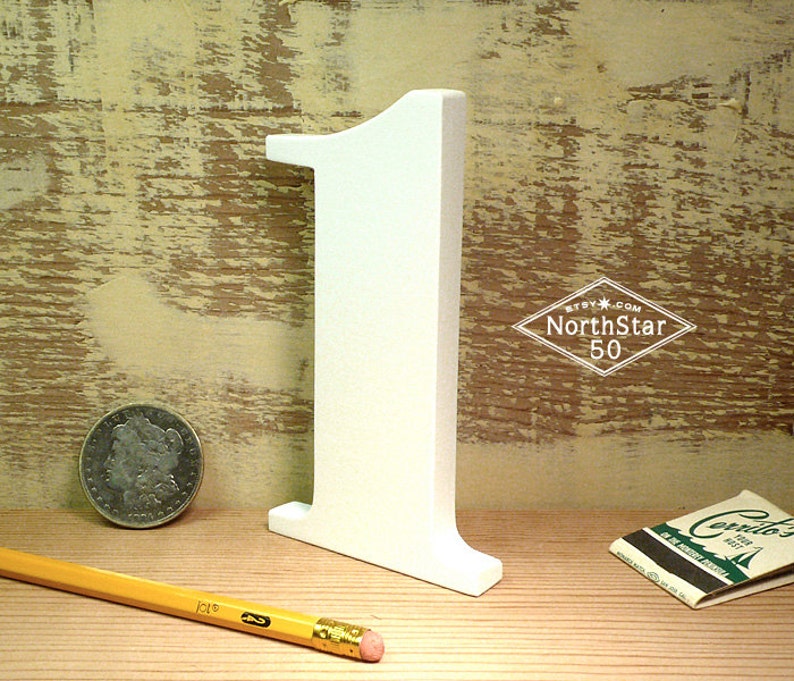 Finished Ornate Number 1 BLACK Painted Wood - Etsy Norway