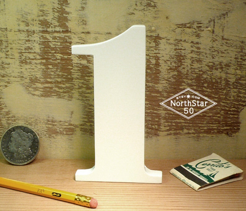 Finished Ornate Number 1 BLACK Painted Wood - Etsy Norway