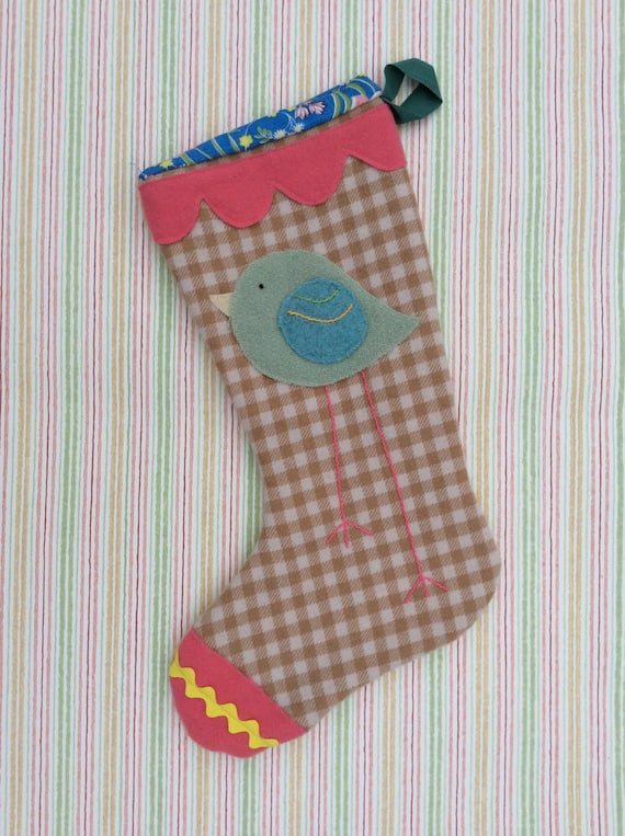 Items similar to little bird stocking on Etsy