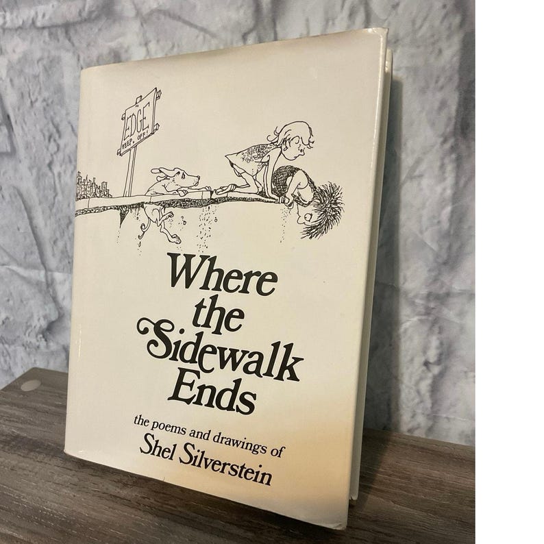 1974 Childrens Book Where the Sidewalk Ends First Edition Shel ...