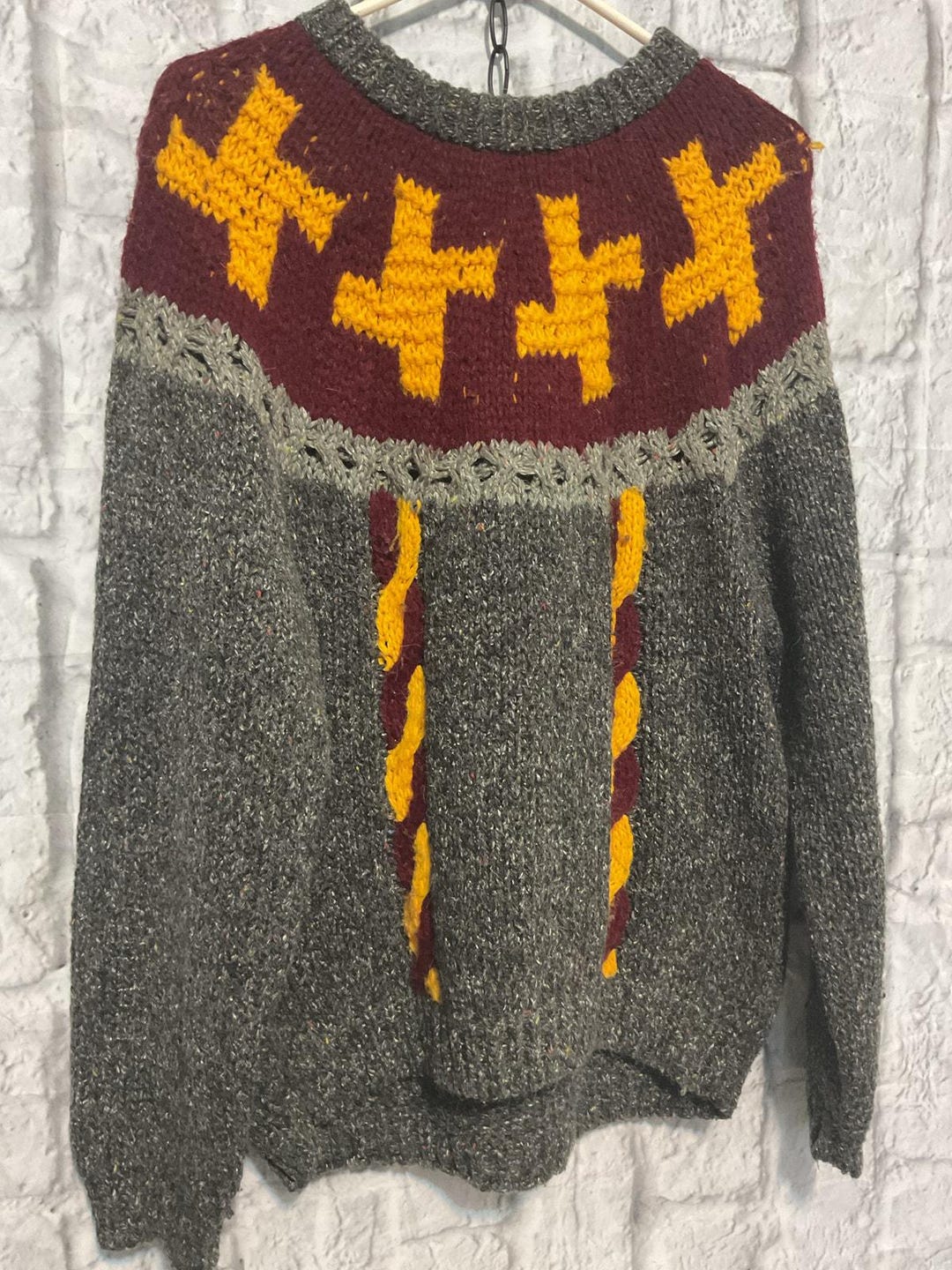 Tangiers Wool Blend 80’s Sweater Retro Multi Color Small - Etsy