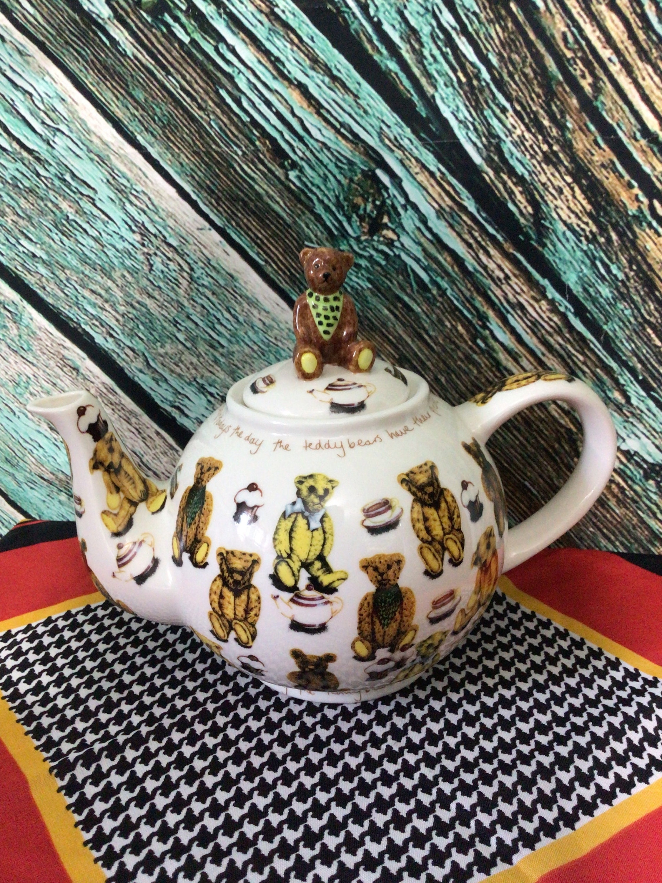 CARDEW DESIGNS James Cardew Ted Tea Teapot Porcelain Ted Tea Teddy Tea ...