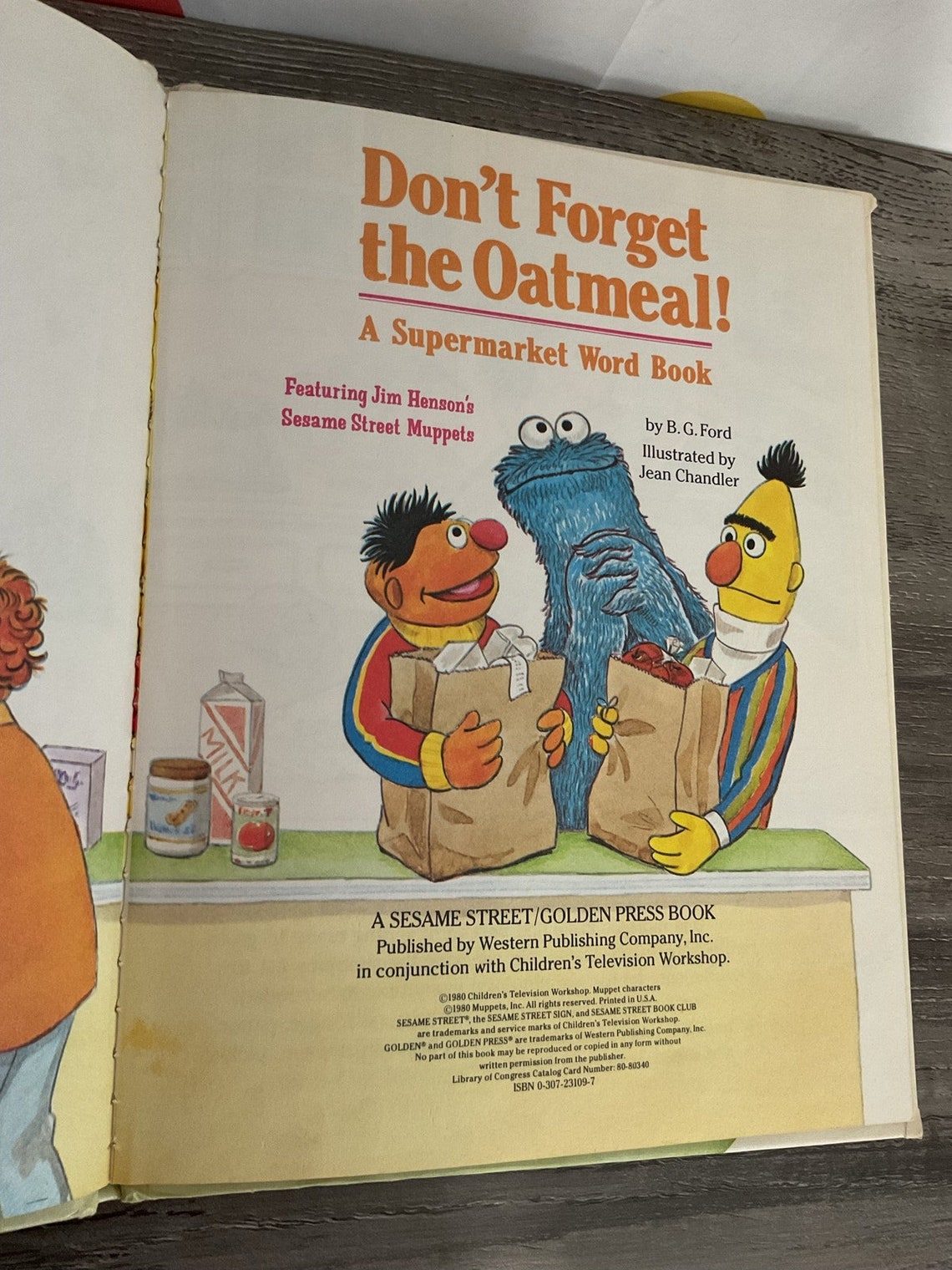 1980 Sesame Street Dont Forget the Oatmeal by B.G. Ford - Etsy